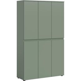 Home Affaire Mehrzweckschrank &raquo;CIPELA&laquo; 1 Stk. tlg. BxH:105x175 cm, viel Stauraum, variable Einlegeb&ouml;den, Kleiderstange gr&uuml;n FSC -zertifizierter 