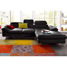 COTTA Ecksofa &raquo;Driver L-Form, B: 268 cm&laquo; Kopfteilverstellung, optional Schlaffunktion & Bettkasten LEDER BEEFY (ein abgedecktes Spalt-Rindsleder) im 