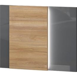OTTO home Nachtkonsole &raquo;Onyx&laquo; Nachtkonsole Zubeh&ouml;r, das am Kopfteil eines Onyx-Bettes montiert ist grau Holzwerkstoff B/H/T: 65cm x 49cm x 5cm, Mit 