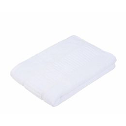 G&ouml;zze Badetuch &raquo;BIO Frottier&laquo; Bio-Baumwolle, Uni-Farben, mit geschorener Bord&uuml;re, Pastell Farben wei&szlig; Walkfrottee, Obermaterial: 100% Baumwolle B/L: 