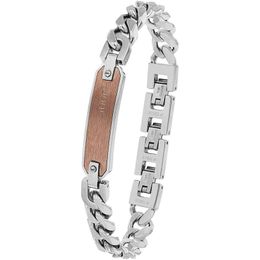 JOOP! Herren JOOP! Armband &raquo;2038040&laquo; braun 21,5cm, Edelstahl