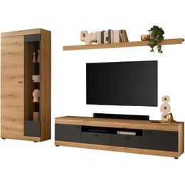 Home Affaire Wohnwand &raquo;Soleto, zeitlose Anbauwand, Komplettset im modernen Stil&laquo; Komplett-Set, 3 Stk. tlg. B/H/T: 300cmcm x 201cmcm x 35cmcm