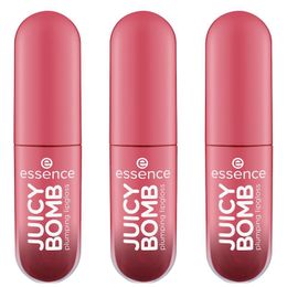 Essence Damen Lipgloss &raquo;JUICY BOMB PLUMING LIPGLOSS&laquo; f&uuml;r ein unwiderstehlich gl&auml;nzendes Finish rosa Einheitsgr&ouml;&szlig;e