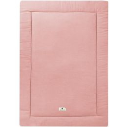 Julius Z&ouml;llner Krabbeldecke &raquo;Musselin, dusty rose&laquo; Made in Germany rosa Baumwolle B/L: 95cm x 135cm