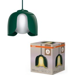 Osram Pendelleuchte &raquo;Decor Corolle&laquo; E27 1 Stk. Fassung E27, Stahl und Glas gr&uuml;n &Oslash; 20cm, 1 Stk.