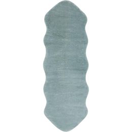 ANDIAMO Fellteppich &raquo;Lamm Fellimitat&laquo; fellf&ouml;rmig 20 mm H&ouml;he Kunstfell, besonders weich durch Microfaser, Kudenliebling grau Kunstfaser B : 55cm 1 Stk., 20mm, 