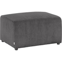 OTTO home Hocker &raquo;Alesund&laquo; als Einzelteil oder Teil des Modulsofas grau Cord (100% Polyester);Filzoptik (100% Polyester) B/H/T: 60cm x 47cm x 80cm, 