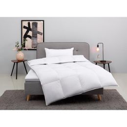 OTTO home Daunenbettdecke + Kopfkissen &raquo;Cavanelle Bettdecke 135x200 cm, 155x220 cm&laquo; Set mit Kissen 40x80 oder 80x80 cm, Sommer, Winter, Made in 