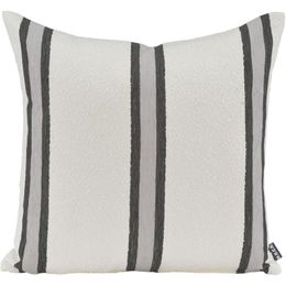 HOCK Dekokissen &raquo;Sera Uno&laquo; Sofakissen inkl. F&uuml;llung, 50x50cm, Dekokissen, gestreift wei&szlig; Obermaterial: 89% Polyester, 11% Baumwolle. F&uuml;llung: 100% 
