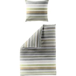 Bierbaum Bettw&auml;sche &raquo;4067&laquo; 2 Stk. Renforce, 100 % Baumwolle, pflegeleicht gr&uuml;n Renforc&eacute;, Obermaterial: 100% Baumwolle B/L: 155cm x 220cm, 1 Stk., 1 
