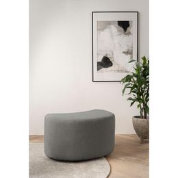 Home Affaire Hocker &raquo;MAISIE Webvelours, passende Erg&auml;nzung Drehsessel&laquo; in 3 Farben grau B/H/T: 52cm x 45cm x 38cm, Webvelours