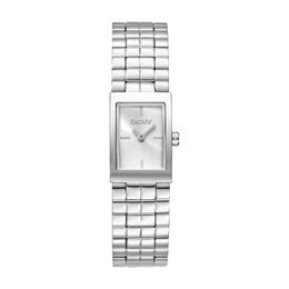 DKNY Damen DKNY Quarzuhr &raquo;Signature square Watch&laquo; Armbanduhr, Damenuhr, Edelstahlarmband, analog Einheitsgr&ouml;&szlig;e