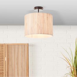Brilliant Deckenleuchte &raquo;Wimea&laquo; E27 1 Stk. 30cm schwarz/holzfarbend braun 1, &Oslash; 30cm H: 30,9cm, 1 Stk.
