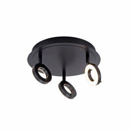 Paul Neuhaus Deckenleuchte &raquo;SILEDA&laquo; LED-Board 1 Stk. Warmwei&szlig; LED, IP44 grau 3, &Oslash; 33,5cm H: 16,5cm, 1 Stk.