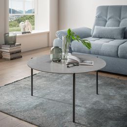 PAROLI Couchtisch schwarz B/H/T: 80cm x 46cm x 80cm