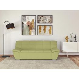 DOMO collection 2-Sitzer &raquo;SPLASH Breite 211 cm, moderne Sitz- und R&uuml;ckensteppung, komfortabel&laquo; flache Armlehnen zum Entspannen gelb 100% Polyester B/H