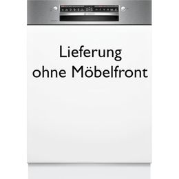 Bosch teilintegrierbarer Geschirrsp&uuml;ler Serie 4 &raquo;SMI4EAS28E&laquo; 13 Ma&szlig;gedecke Automatische T&uuml;r&ouml;ffnung f&uuml;r Effizienz, flexible K&ouml;rbe & Schubladen silber 