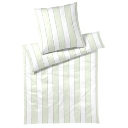 Elegante Bettw&auml;sche &raquo;Levens&laquo; 2 Stk. angenehmes Hautgef&uuml;hl gr&uuml;n Mako-Satin, Obermaterial: 100% Baumwolle B/L: 135cm x 200cm, 1 Stk., 1 Stk., Mako-Satin, B/L: 