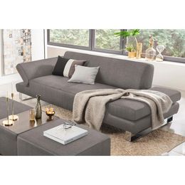 W.Schillig 3-Sitzer &raquo;taboo Designsofa mit hohem Sitzkomfort, Breite 232cm, Sitztiefe 59cm&laquo; mit Normaltiefe, inklusive Armlehnenverstellung braun 