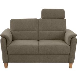 Home Affaire 2-Sitzer &raquo;Palmera, B: 149 cm&laquo; mit Federkern gr&uuml;n 100% Polyester;Struktur (100% Polyester);Luxus-Microfaser in Lederoptik (100% Polyester)