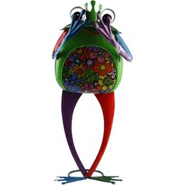 AM Design Dekofigur &raquo;bunter Frosch aus Metall&laquo; handgefertigte Osterdekoration bunt Metall B/H/T: 10cm x 37cm x 37cm