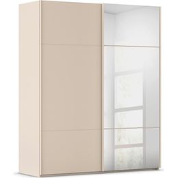 Rauch Schwebet&uuml;renschrank &raquo;Kleiderschrank Schrank Garderobe Schlafzimmerschrank SCALE-TRIO&laquo; edle dreigeteilte Front mit 2 Zierleisten und Spiegel MADE