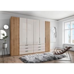 Wiemann Kleiderschrank &raquo;Monaco&laquo; mit Teil-Glasfront sowie hochwertige Beschl&auml;ge inkl. D&auml;mpfung braun Floatglas, Holzwerkstoff B/H/T: 295,3cm x 236cm x 