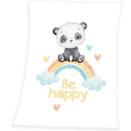 Baby Best Babydecke &raquo;Regenbogen Panda&laquo; mit liebevollem Motiv bunt Polyester B/L: 75cm x 100cm
