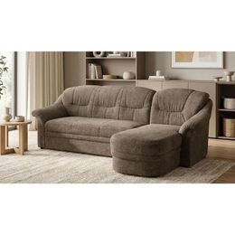 OTTO home Ecksofa &raquo;Nyborrg 234 x 142 cm, auch mit Schlaffunktion, formsch&ouml;n & stabil&laquo; L-Form, aus haustierfreundlichem Pet Friendly Bezug braun 100% 