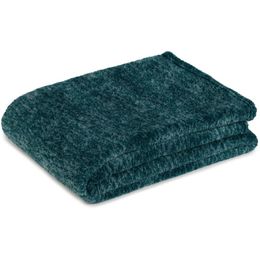 G&ouml;zze Wohndecke &raquo;Alaska&laquo; marmorierte Optik, kuschelig blau Polyester B/L: 150cm x 200cm