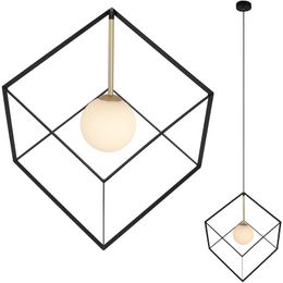 N&auml;ve n&auml;ve Pendelleuchte &raquo;Carde&laquo; G9 1 Stk. Pendelleuchte >>Cadre<<, excl. 1x G9 LED,schwarz, wei&szlig;, gold schwarz 1, H: 30cm, 1 Stk.