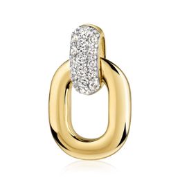 Firetti Damen Kettenanh&auml;nger &raquo;Schmuck Geschenk Gold 333 Halsschmuck Anh&auml;nger Drop bicolor&laquo; mit Zirkonia (synth.) Gelbgold 333, 2,7 g