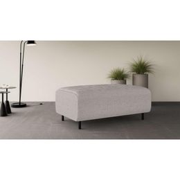 OTTO home Polsterhocker &raquo;ARROS gro&szlig; mit Wellenunterfederung, Ma&szlig;e B/T/H: 120/70/46 cm&laquo; passend zur Serie, in hochwertiger Verarbeitung grau 100% 