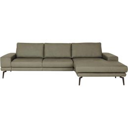 Die PlanBar Ecksofa &raquo;PN-EM20061, wahlweise frei im Raum stellbar&laquo; wahlweise mit echt bezogenem R&uuml;cken und Sitztiefenverstellung B/H/T: 310cm x 86cm x 