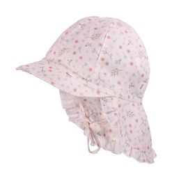 MaxiMo Jungen MaxiMo Schirmm&uuml;tze Baumwolle, kurzer Schirm, s&uuml;&szlig;e R&uuml;schenkante rosa 41