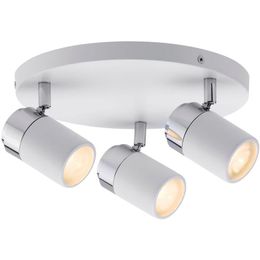 Paulmann LED Deckenleuchte &raquo;Zyli&laquo; GU10 1 Stk. GU10 wei&szlig; 3, &Oslash; 25cm H: 11cm, 1 Stk.