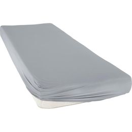 bellana Spannbettlaken &raquo;bellana Aqua mit Elasthan, 160 g/m&sup2;&laquo; Spannbetttuch f&uuml;r Matratzen bis 35cm H&ouml;he, b&uuml;gelfrei, faltenfrei grau Jersey-Elasthan, 