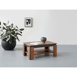 Hela Couchtisch &raquo;TIM&laquo; mit Ablageboden, quadratisch oder rechteckig schwarz-wei&szlig; B/H/T: 90cm x 41cm x 62cm, Rechteck