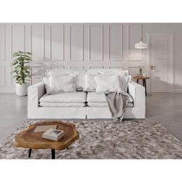 Home Affaire 4-Sitzer &raquo;ALISSAS mit vielen Kissen, Biesen an den Kissen&laquo; Hussenoptik, mit kleinen Taschen an der Seite zum Verstauen beige 92% 