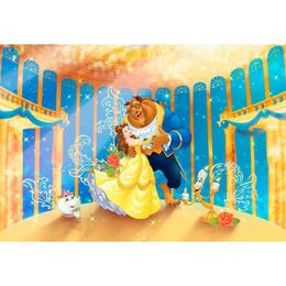 Komar Fototapete &raquo;Beauty and the Beast - Gr&ouml;&szlig;e 368 x 254 cm&laquo; bedruckt glatt Kinderzimmer bunt Papier B/L: 368m x 254m, Rollen: 8