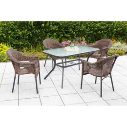 Merxx Garten-Essgruppe &raquo;Ravenna&laquo; braun Einheitsgr&ouml;&szlig;e
