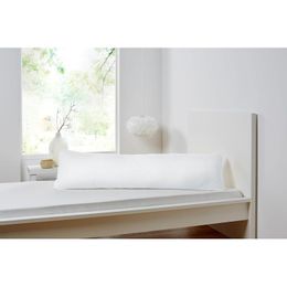 Primera Kissenbezug &raquo;Seitenschl&auml;ferkissen&laquo; in weicher Feinjersey-Qualit&auml;t wei&szlig; Mako-Jersey, Obermaterial: 100% Baumwolle B/L: 40cm x 140cm, 1 Stk., Mako-