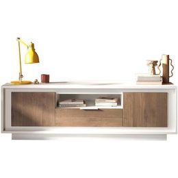 Home Affaire Lowboard &raquo;Sky, B/T 180/50 cm, TV-Schrank/Medienboard, 2 T&uuml;ren, 1 Schubkasten&laquo; Softclosing, Korpus & Front 22 mm stark, Rahmen-Optik, 