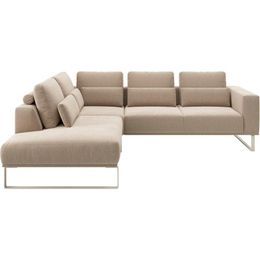 Musterring Ecksofa &raquo;JUSTB! PM100, stilvoller Lounge-Komfort von &laquo; Kollektion Bettina Zimmermann, optionaler Sitzvorzug & Fu&szlig;-Auswahl 100% Polyester B/H/T: 268cm 