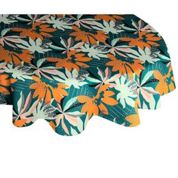 Adam Tischdecke &raquo;Jungle&laquo; aus 100% Bio-Baumwolle bunt Bio-Baumwolle B/L: 220cm x 145cm, 1 Stk., oval