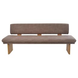 K+w Komfort & Wohnen K+W Komfort & Wohnen Essbank &raquo;Longbeach Polsterbank&laquo; 1 Stk. tlg. Spitzkissenoptik im Sitz, wahlweise in der Breite 204cm oder 224cm braun B/H/T: 204cm