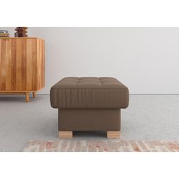Sit & More sit&more Hocker &raquo;Quincy&laquo; braun B/H/T: 60cm x 41cm x 60cm, Luxus-Microfaser ALTARA NUBUCK