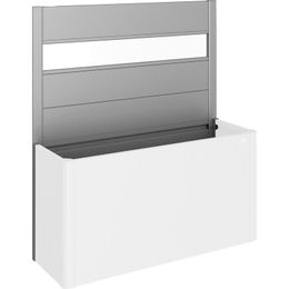 BioHort Sichtschutzelement f&uuml;r Hochbeet DaVinci grau Stahlblech H/L: 91cm x 1,52m