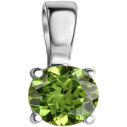 Firetti Damen Kettenanh&auml;nger &raquo;Schmuck Geschenk Silber 925 Halsschmuck Anh&auml;nger Solit&auml;r&laquo; mit Blautopas (behandelt) oder Peridot gr&uuml;n Silber 925 (