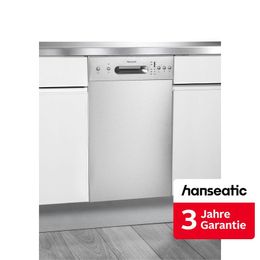 Hanseatic Unterbaugeschirrsp&uuml;ler &raquo;HGU4582E97736BI&laquo; 9 Ma&szlig;gedecke inkl. 3 Jahre Herstellergarantie silber Innenboden aus Edelstahl sorgt f&uuml;r langlebige und 